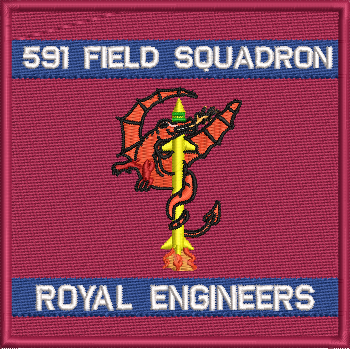 591 Field Squadron Embroidered Badge – elitethreadco