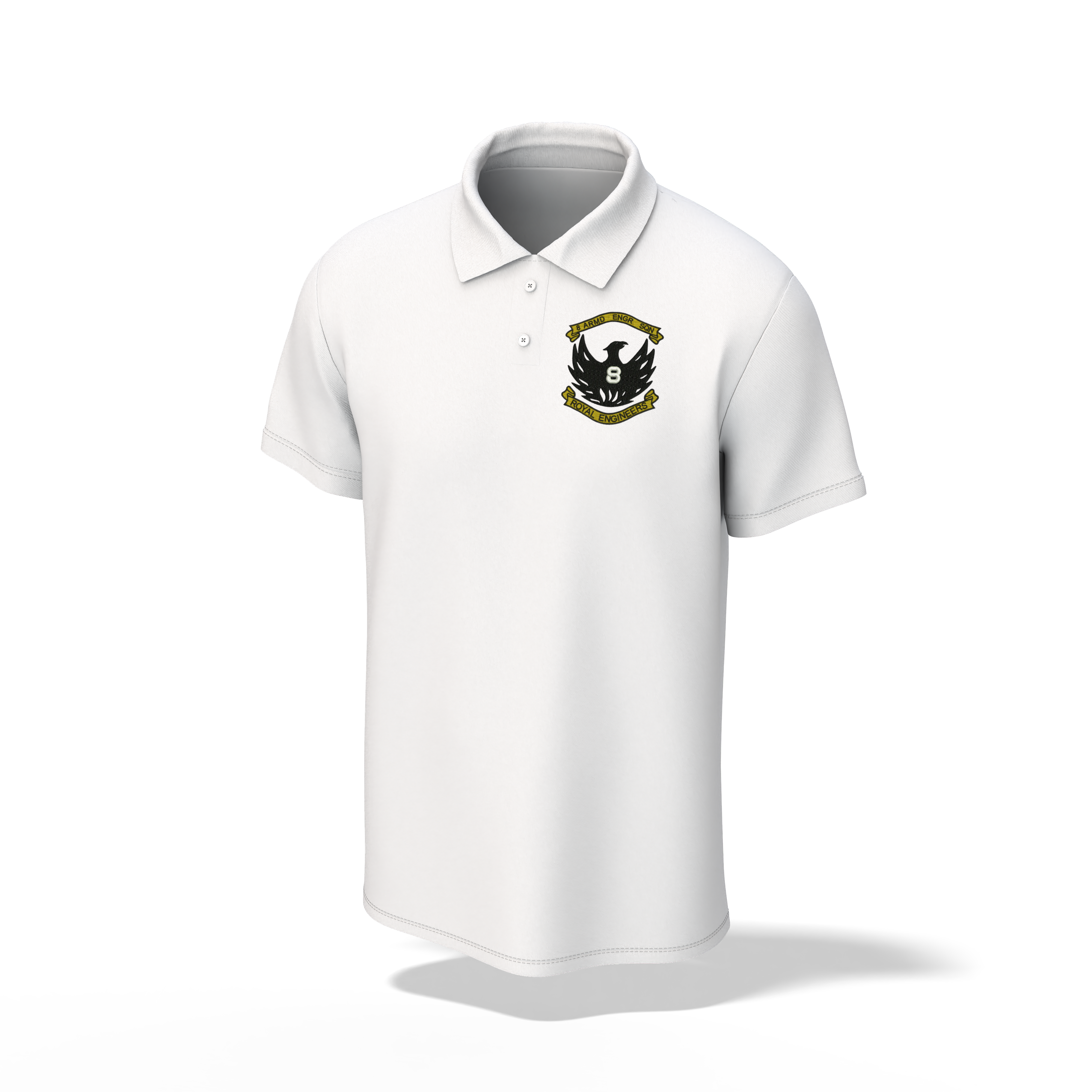 8 Armoured Engineers Embroidered Polo Shirt – elitethreadco