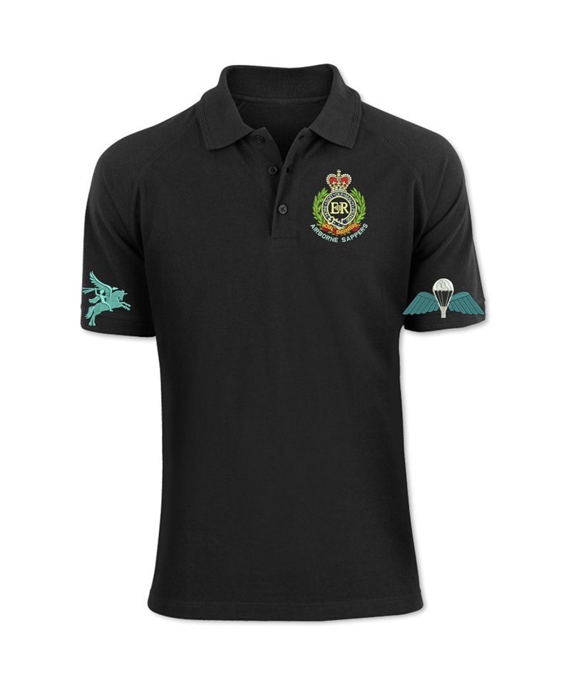 Airborne Sappers Embroidered Polo Shirt – elitethreadco